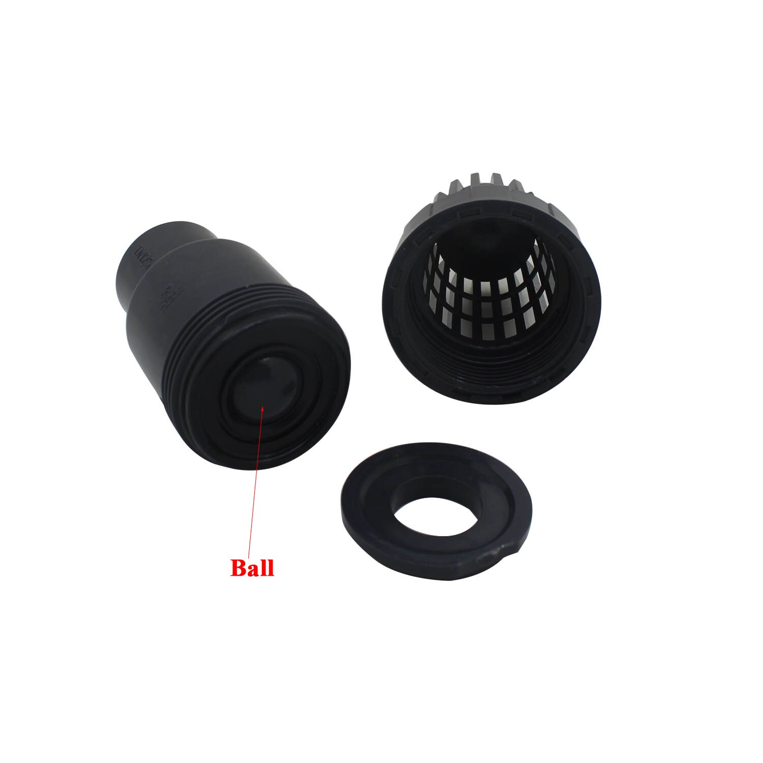 pvc ball foot valve strainer 20 25 32 40 50 63 75 ... – Grandado