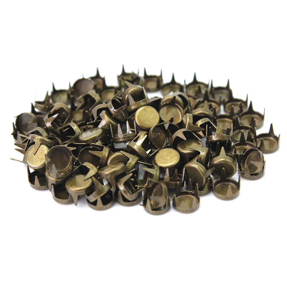 100 Pcs Round Rivet Copper Round Rivet Studs Spike... – Grandado