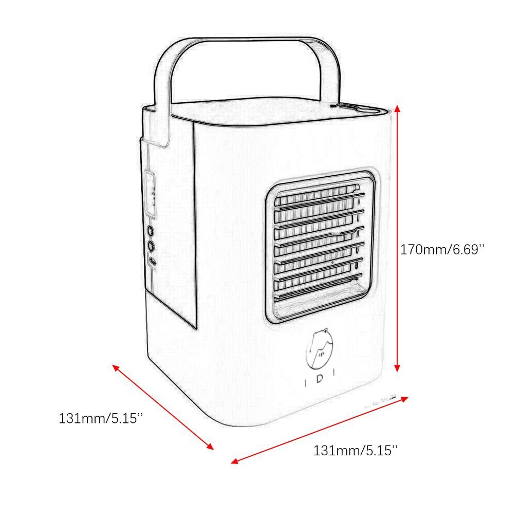 Portable Mini Air Conditioner Cool Cooling For Bed... – Grandado