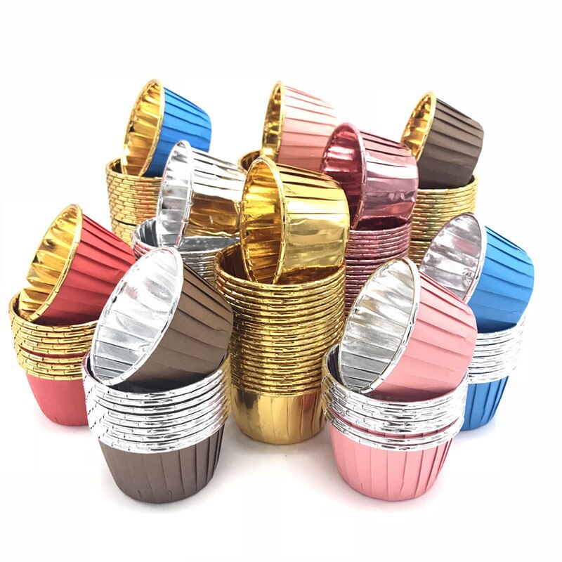 50 Stks/pak Muffin Cupcake Liner Cake Wrappers Bak... – Vicedeal