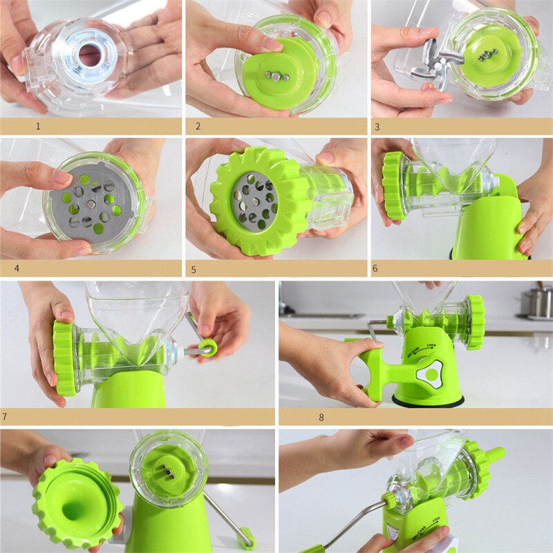 Manual Multifunction Meat Grinder Stainless Steel ... – Vicedeal