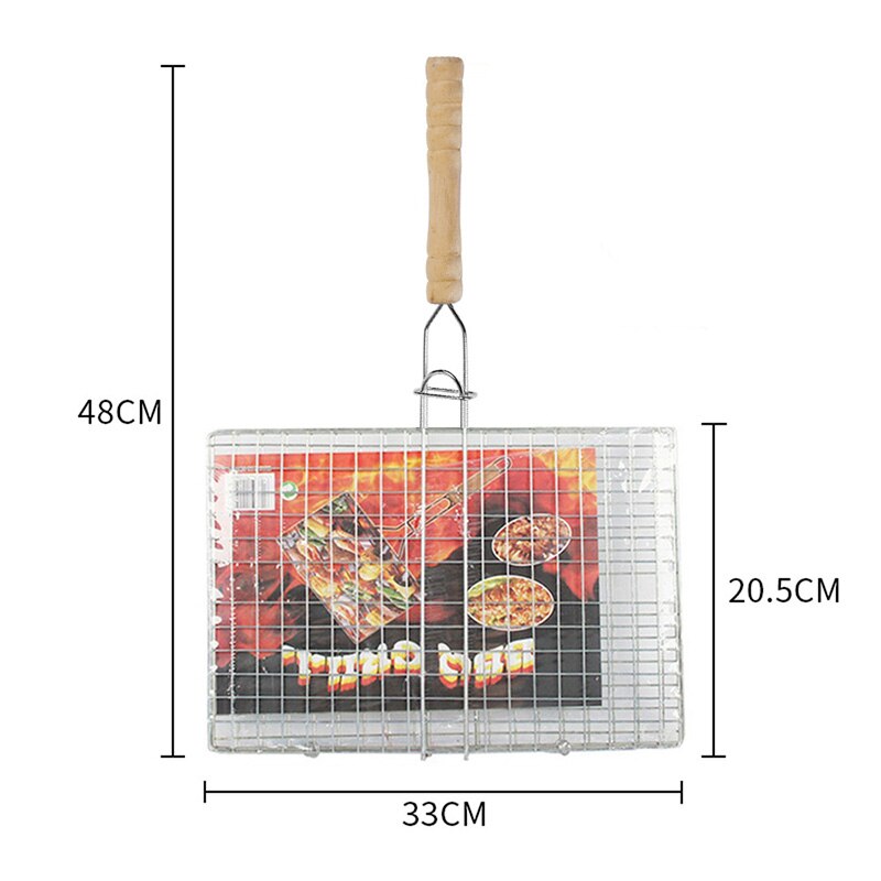 Stainless Steel Non-Stick Grill Mesh BBQ Net Grill... – Vicedeal