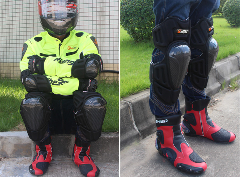 Riding Tribe Motorcycle Knee Pads Elbow Pads Carbo... – Grandado