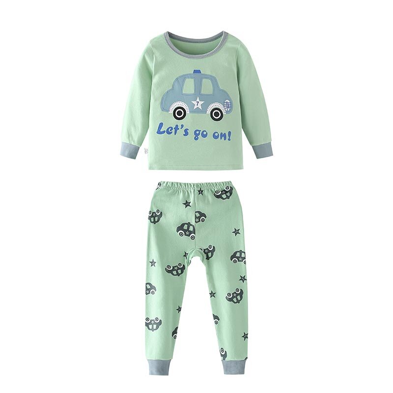 *Children Pajamas Boy Nightwear 2pc Long Sleeve Ca... – Grandado