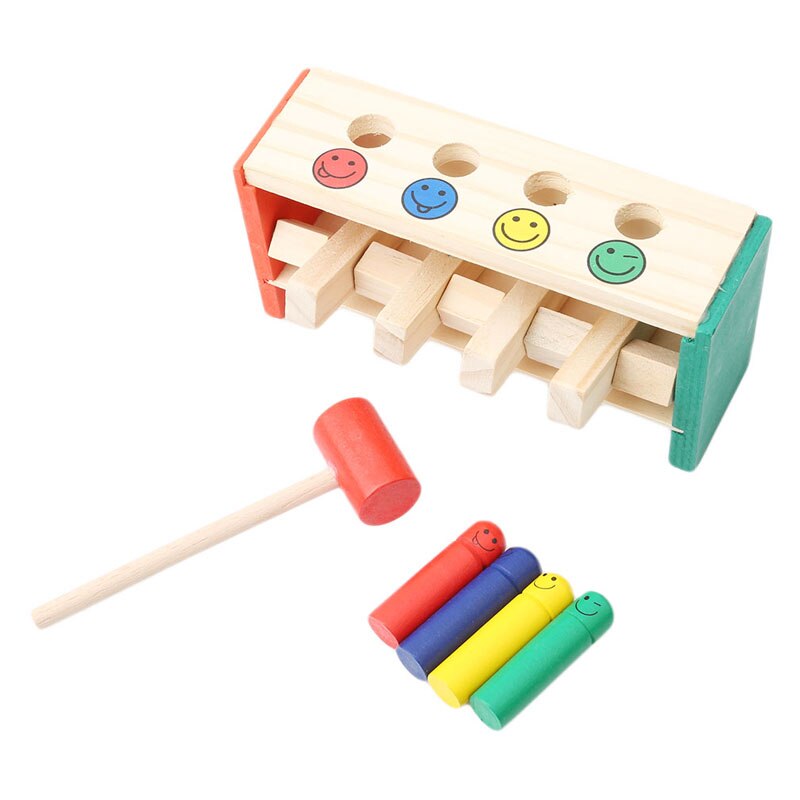 Baby Wooden Hammer Toys +Stick Hammer Box Toddlers... – Vicedeal