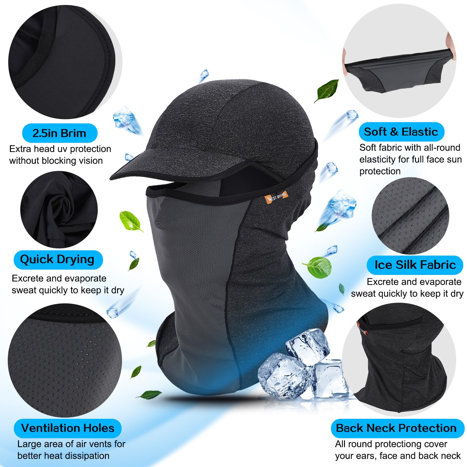 WEST BIKING Summer Bike cap UV Protection MTB Bike... – Vicedeal
