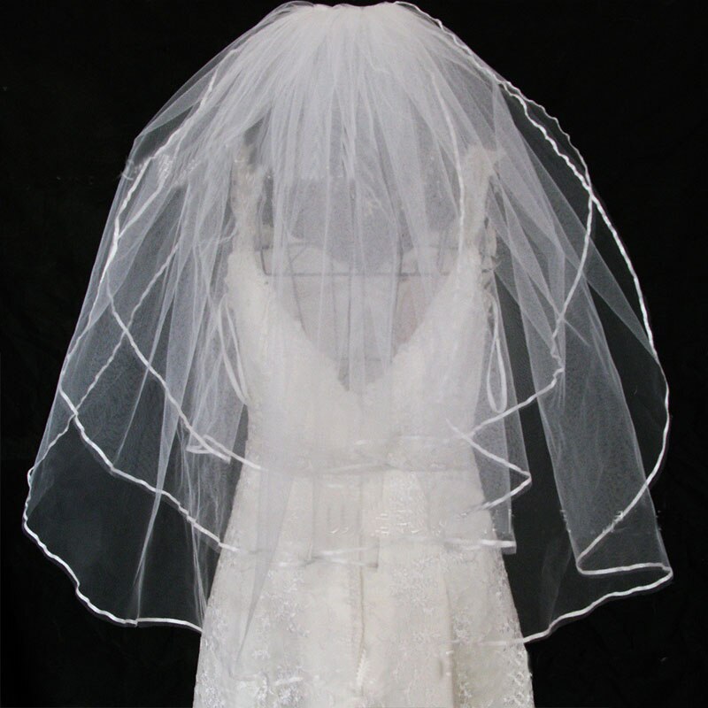 Three-Layer Bridal Wedding Veils With Comb White I... – Vicedeal