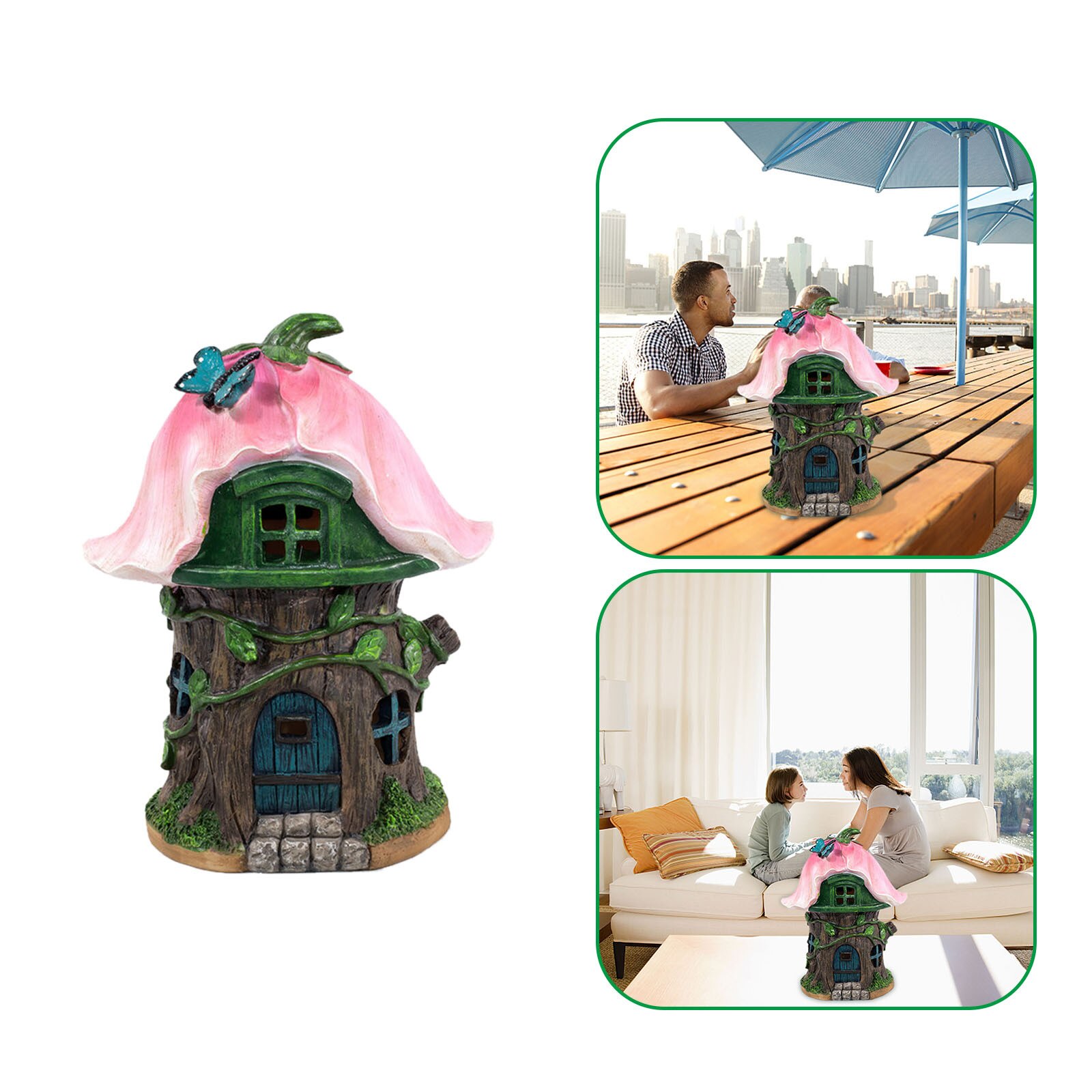 Mini Elf Hut Solar Garden Decoration Outdoor Statu... – Grandado