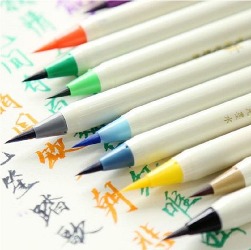 PLATINUM Refillable colorful brush pen 20 colors s... – Grandado