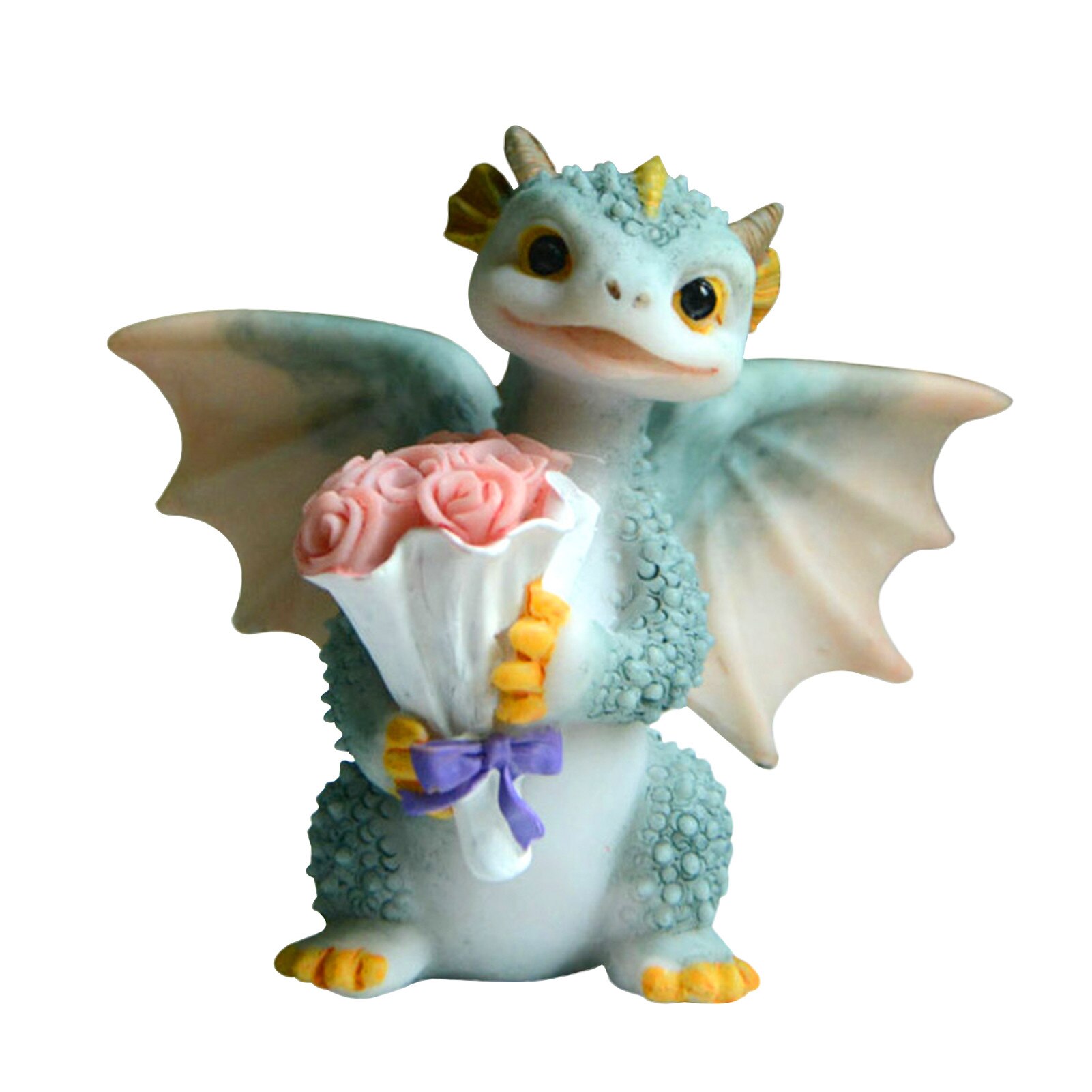 Kleine Draak Ornament Hars Boeket Leuke Dinosaurus... – Vicedeal