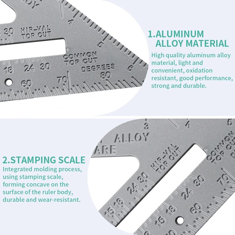 Square Layout Tool Ruler Carpenter Square Speed La... – Grandado