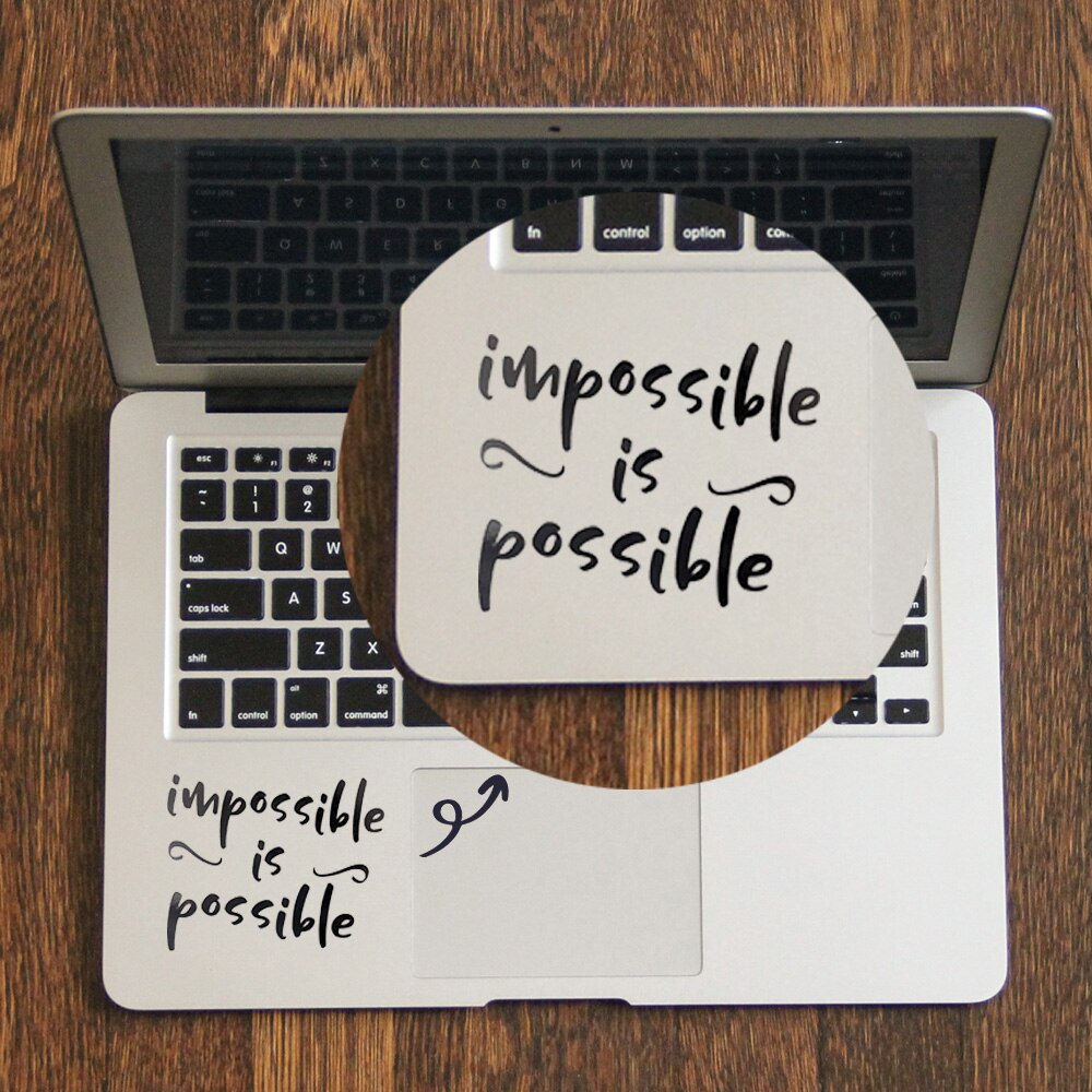 Motivational Quote Laptop Trackpad Sticker for App... – Vicedeal