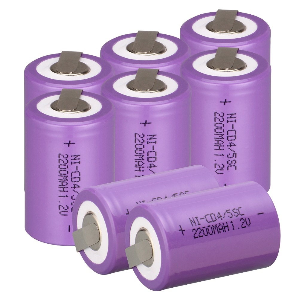8 Pieces Anmas Power 1.2V 4/5 SC Sub C 2200mAh Ni-... – Grandado
