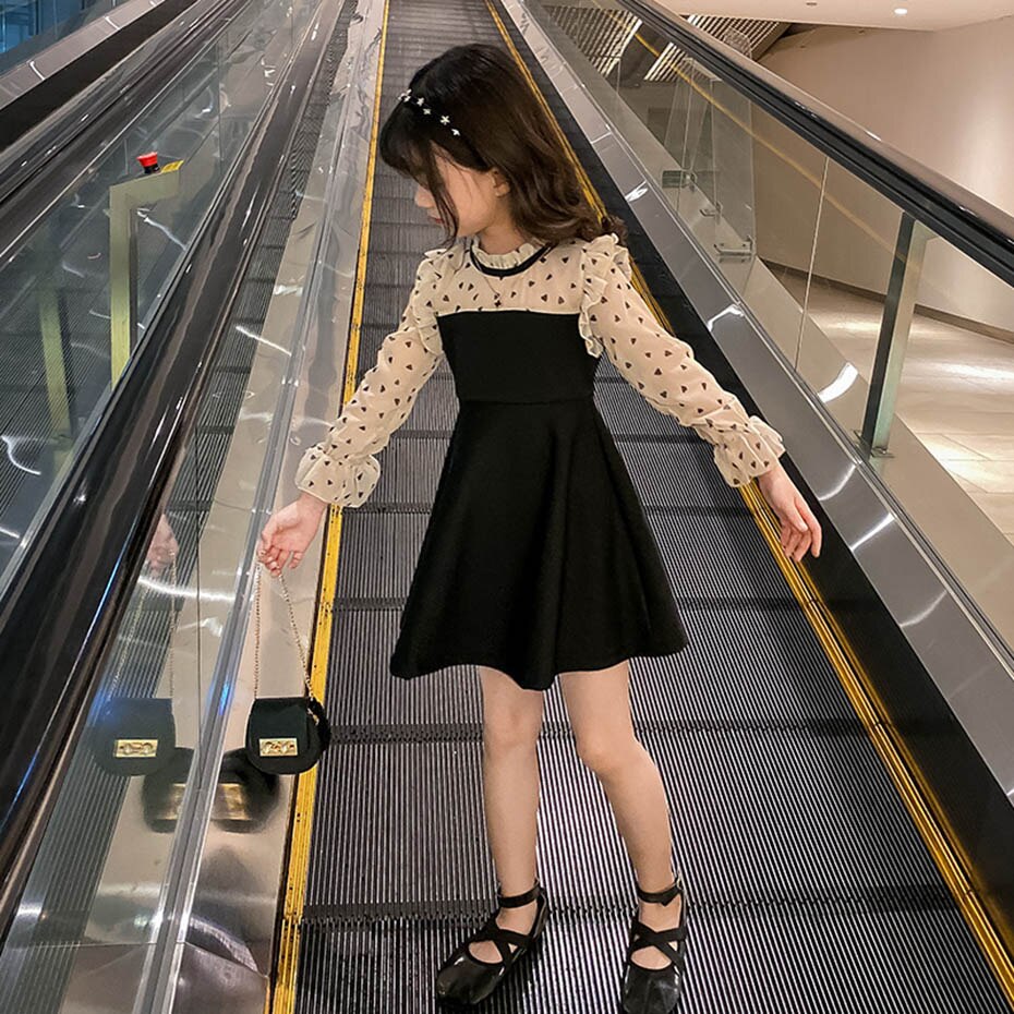 Dress For Girls Patchwork Dress Girls Full Length ... – Grandado