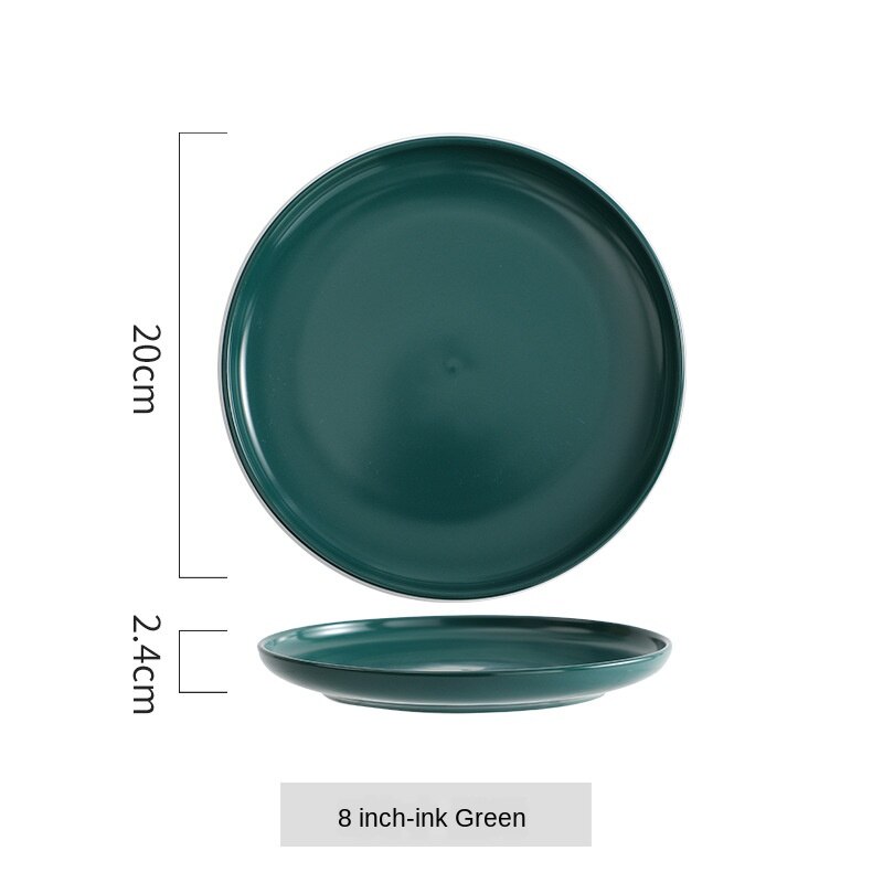 Net Red Plate Nordic Simple Style Steak Dinner Pla... – Grandado