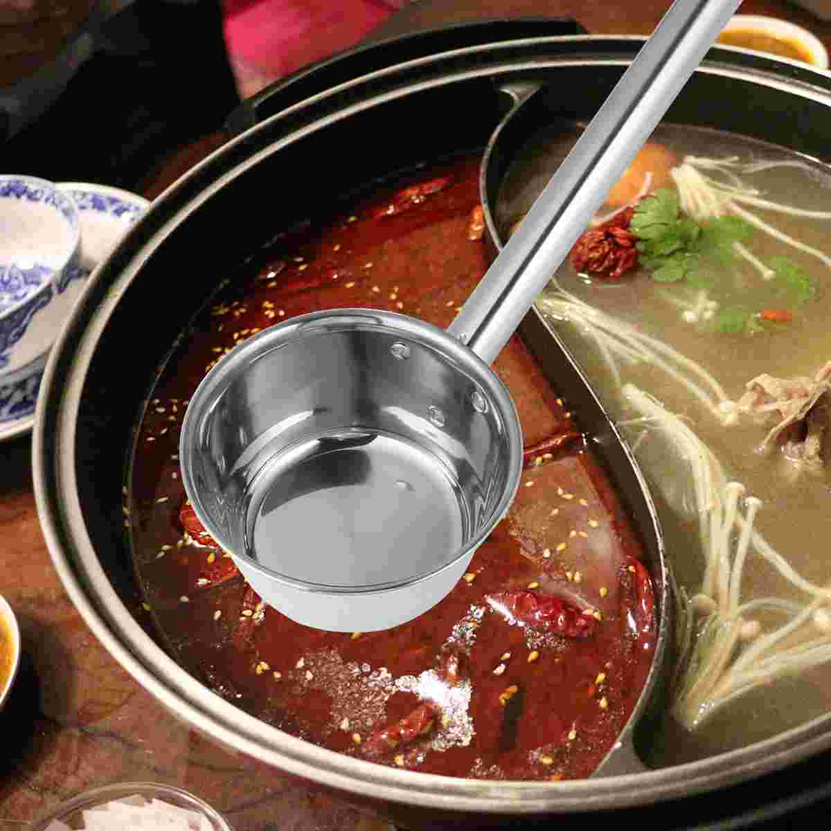2pcs Stainless Steel Spoon Long Handle Scoop Soup ... – Grandado