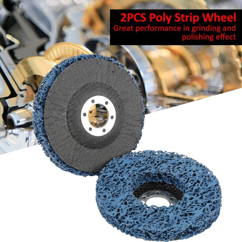 2 Pcs Abrasive Wheel Grinder Strip Disc 125 mm Pol... – Grandado