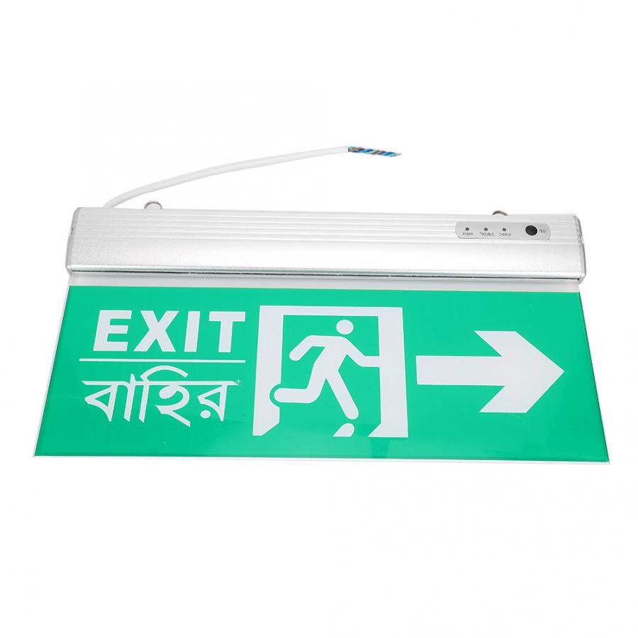 LED Exit Sign PMMC Emergency Safety Evacuation Lig... – Grandado