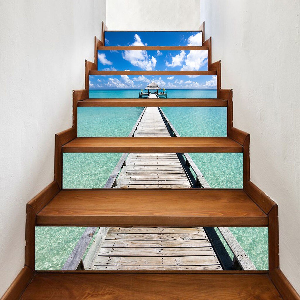 Personality Staircase Steps Stickers Riser Floor S... – Grandado