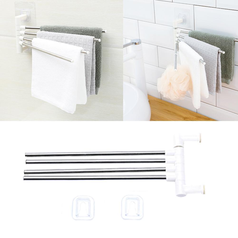 Household Anti-rust Steel Rotating Towel Holder Ba... – Vicedeal