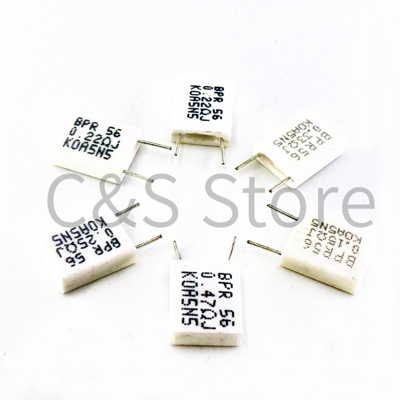 10pcs BPR56 5W 0.001 0.1 0.15 0.22 0.25 0.33 0.5 o... – Vicedeal