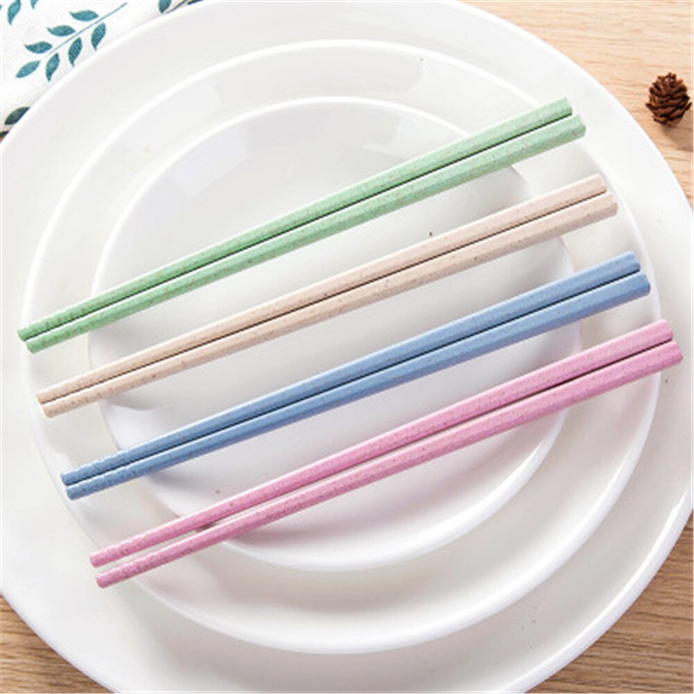 1 Pairs Non-slip Wheat Straw Chopsticks Household ... – Grandado