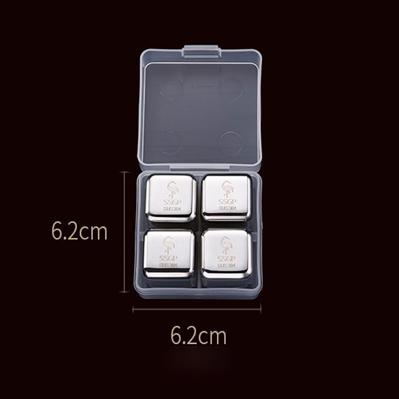 304 Stainless Steel Ice Cubes Metal Quick Frozen W... – Grandado