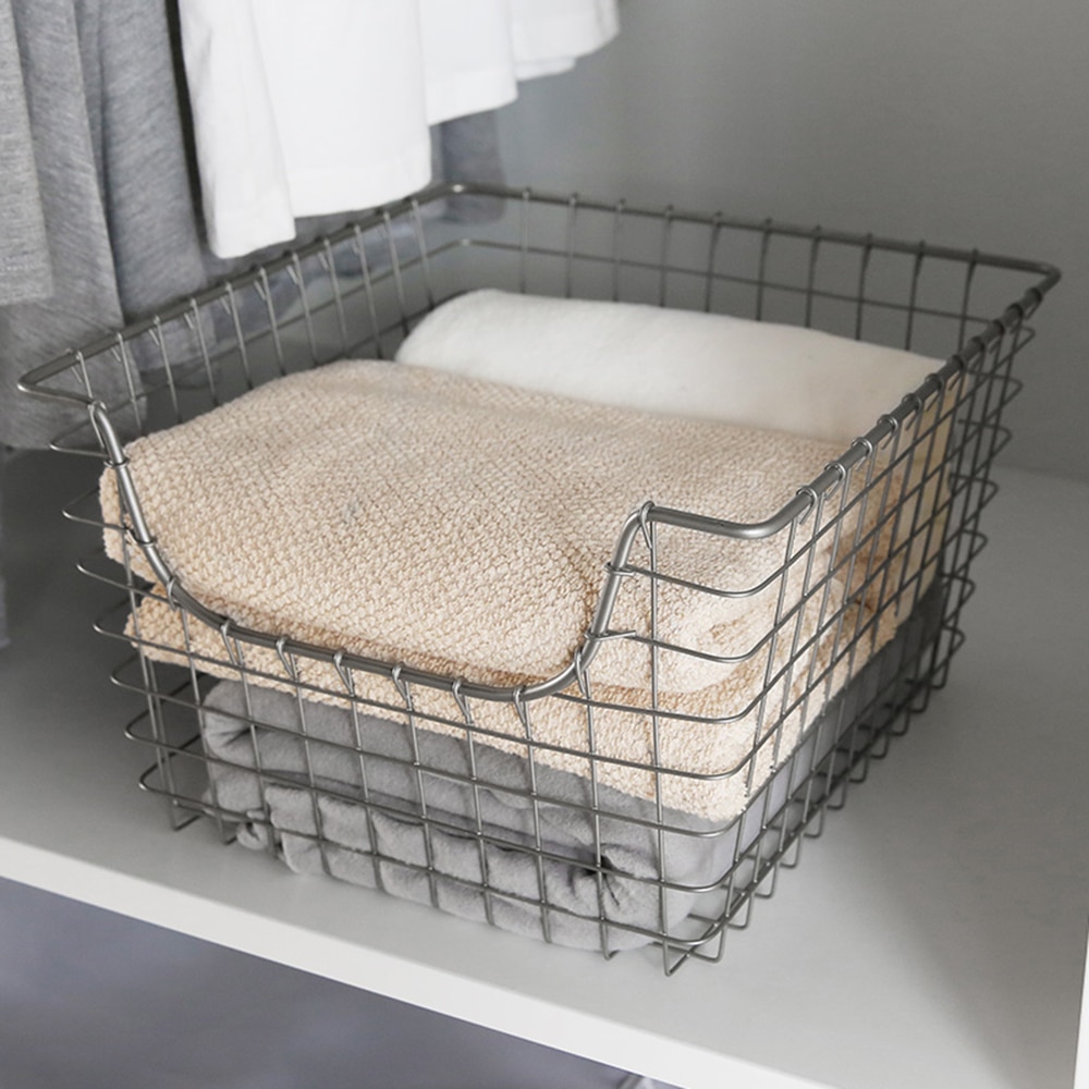 Carbon steel Storage Basket Metal Wire Pantry Cont... – Grandado