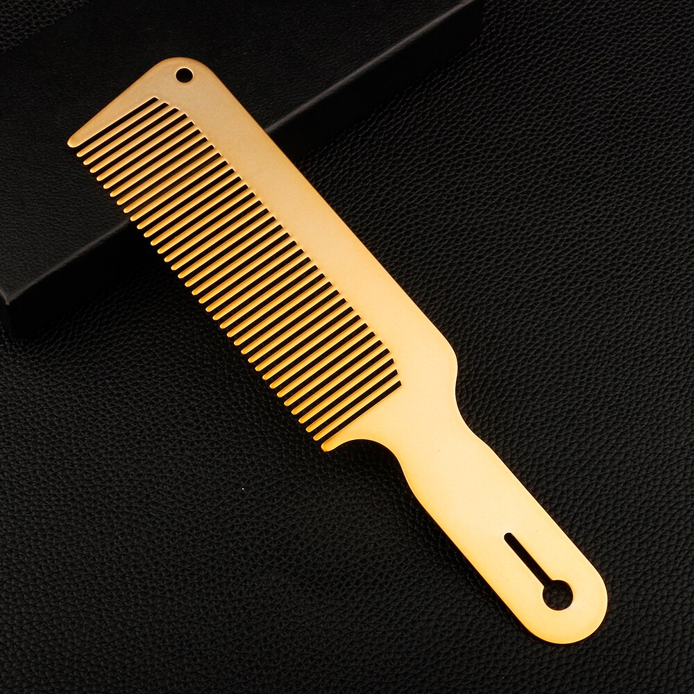 Men Hairstyle Comb Titanium Steel Metal Hairdressi... – Vicedeal