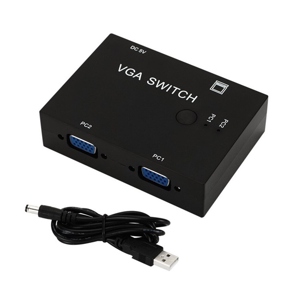 2-Port VGA Monitor Sharing Switch Box Video Select... – Grandado