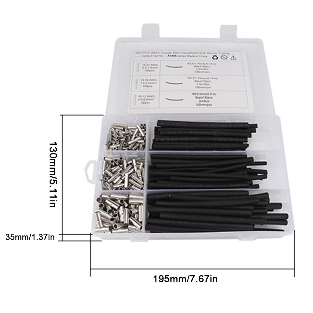 380pcs Dual Muur Lijm Krimpkous Kit Warmte Buis Kr... – Grandado