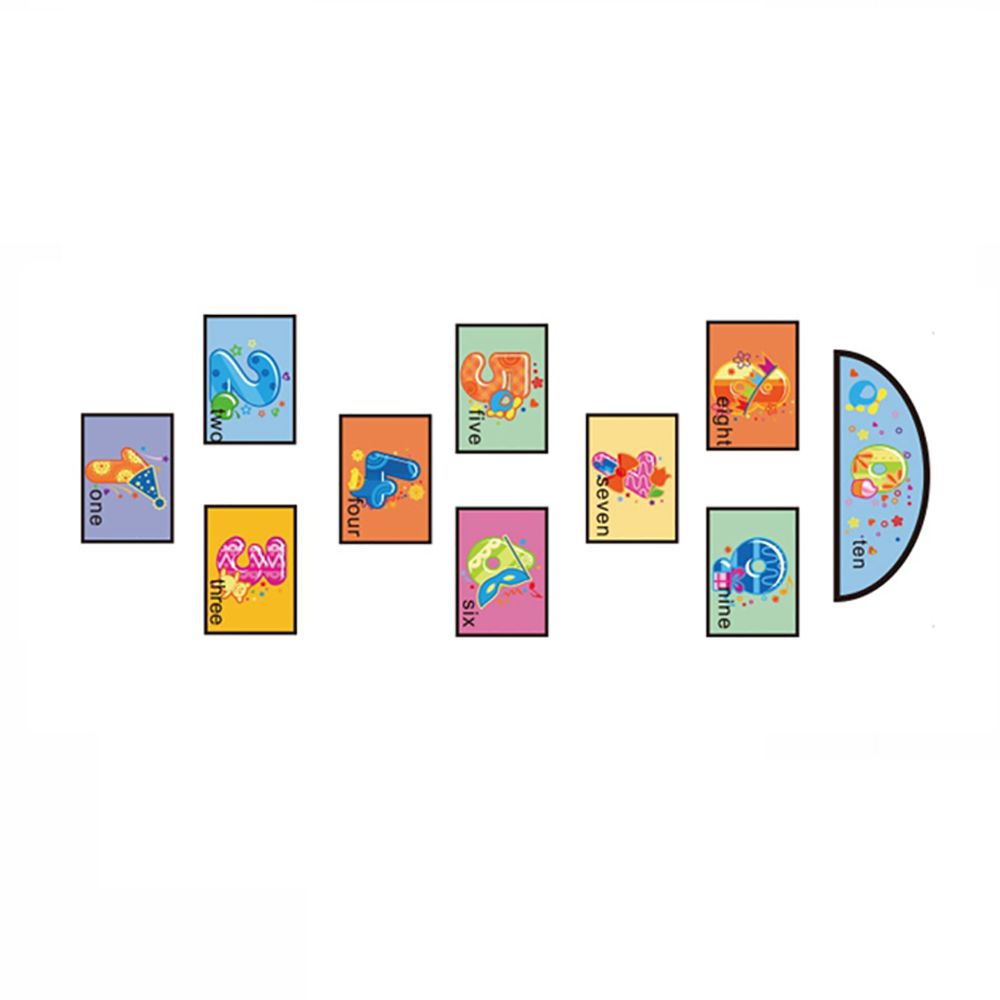 1Pcs Number Floor Stickers Wallpaper Cute Self-Adh... – Vicedeal