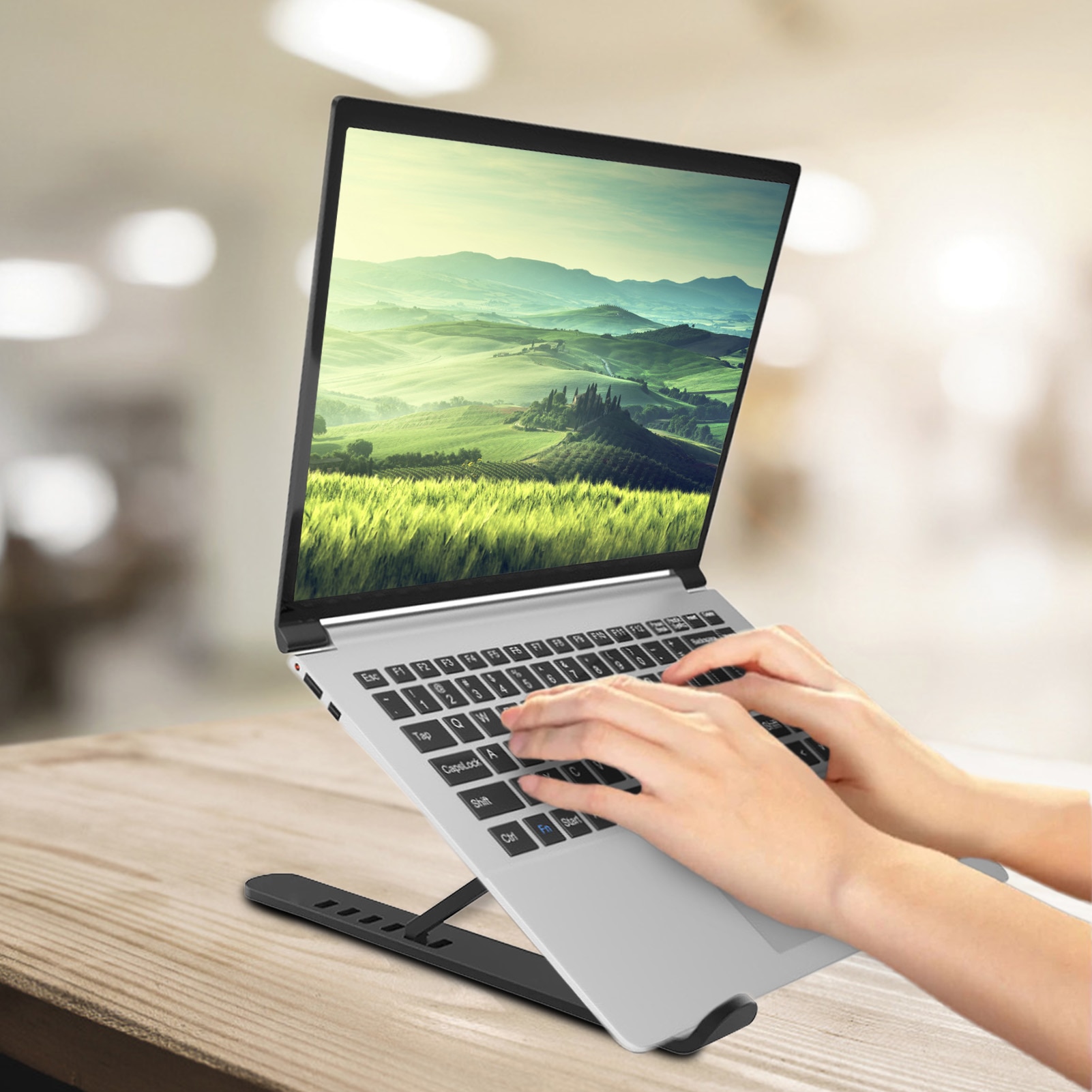 Draagbare Laptop Houder Stand Opvouwbare Abs Onder... – Grandado