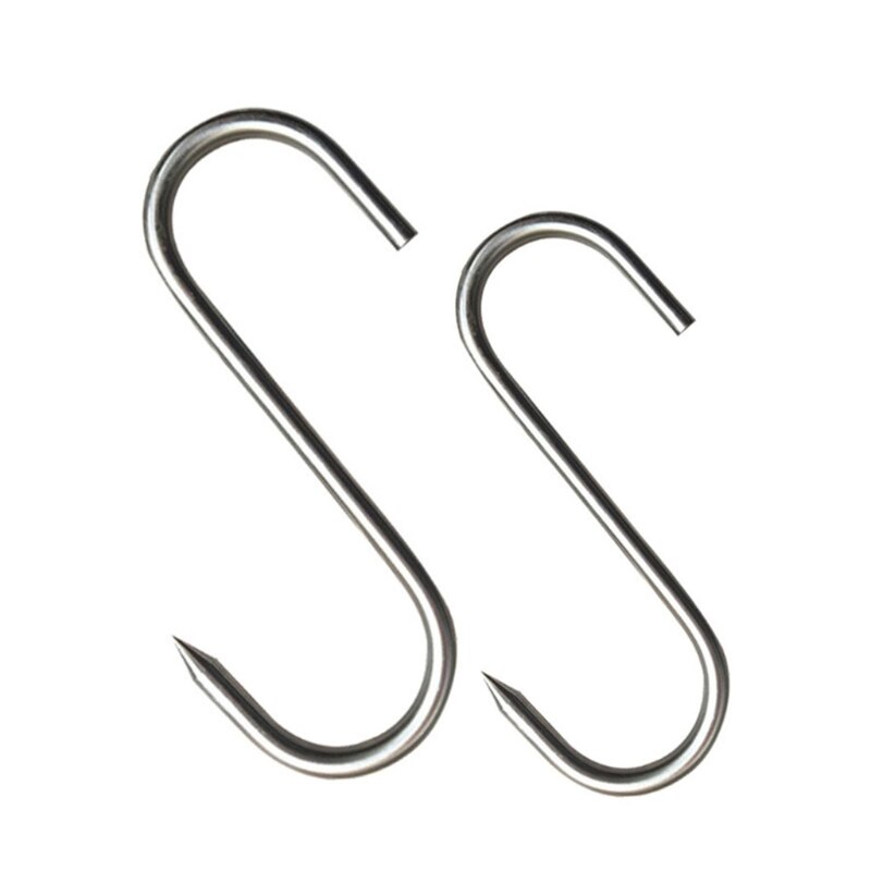 20pcs Stainless Steel Butcher's Hook with Shar... – Vicedeal