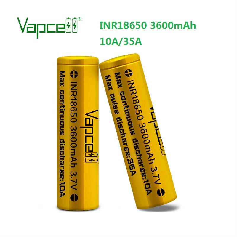 Vapcell Original INR 18650 3600mAh 10A/35A Recharg... – Grandado