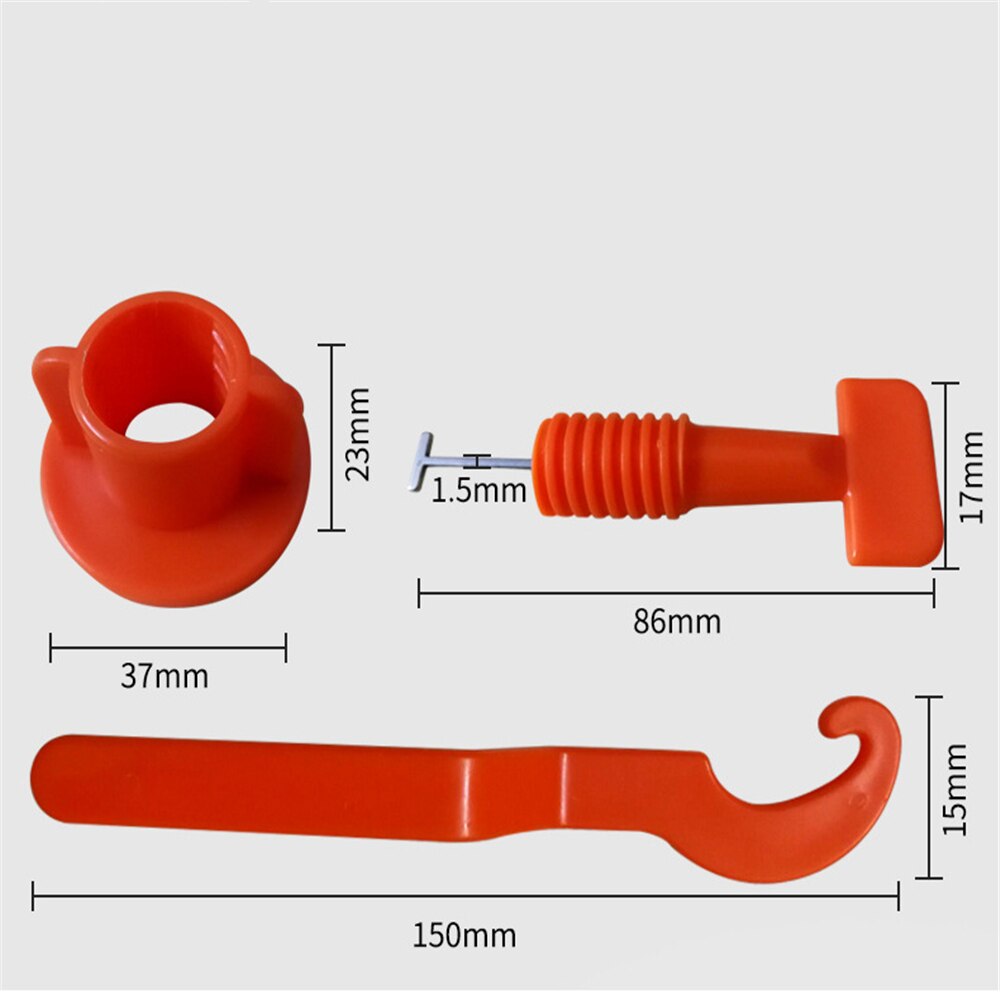 T-shaped Tile Equalizer Clip Locator Affixed To Th... – Grandado
