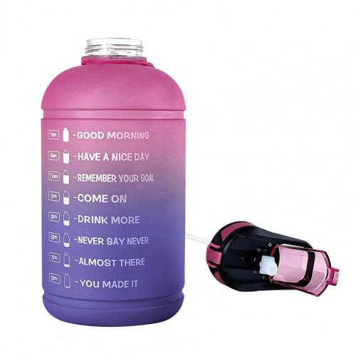 gradient PETG plastic big water bottle portable le... – Grandado