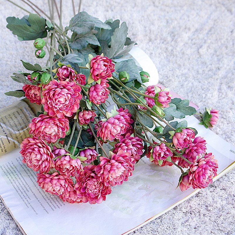 Greece rudbeckia chrysanthemum branch silk artific... – Vicedeal