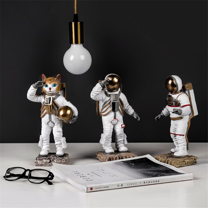 Nordic Resin Astronaut Decor Miniatures Model Home... – Grandado