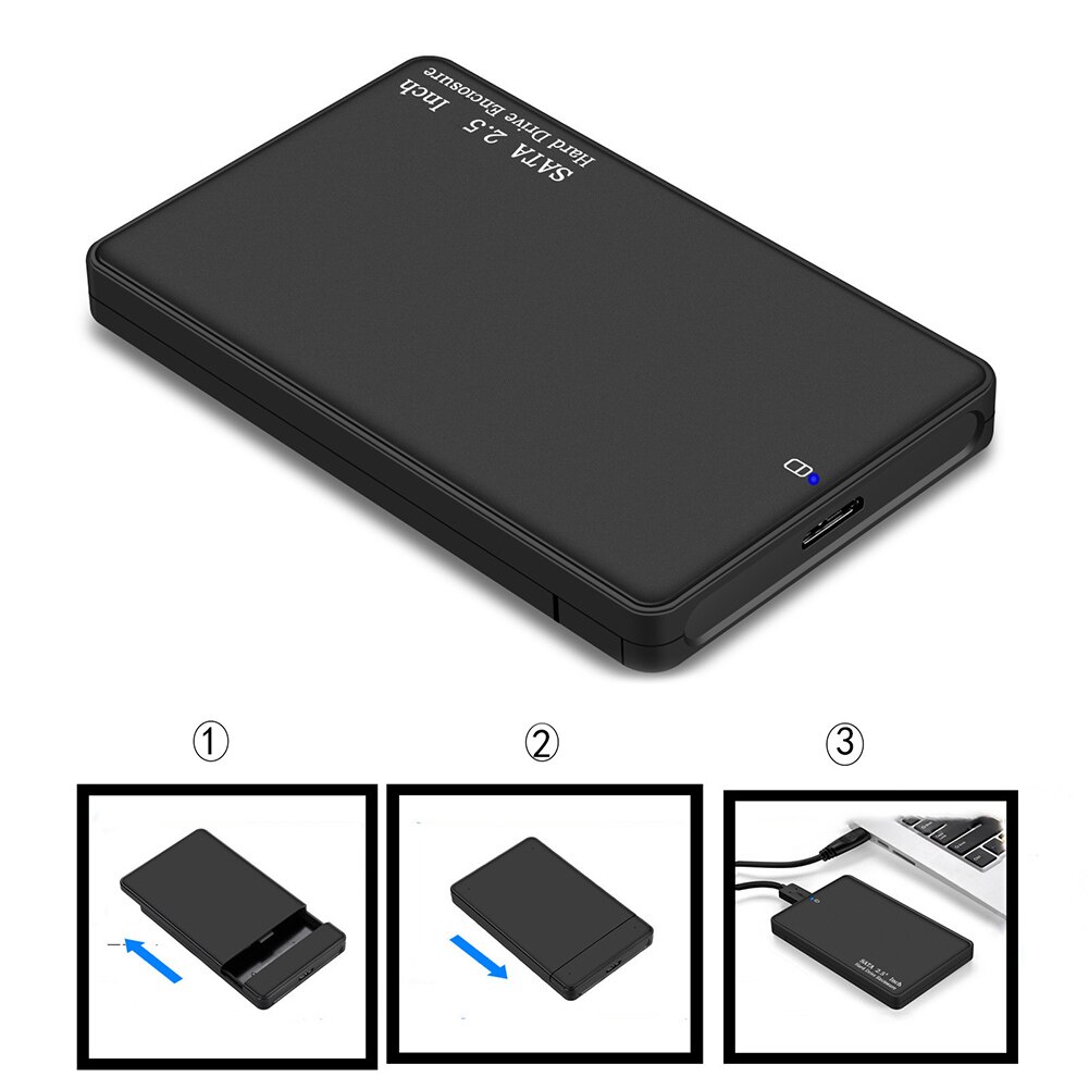HDD Case 2.5 inch SATA to USB3.1 Gen2 Type-C/ USB3... – Grandado