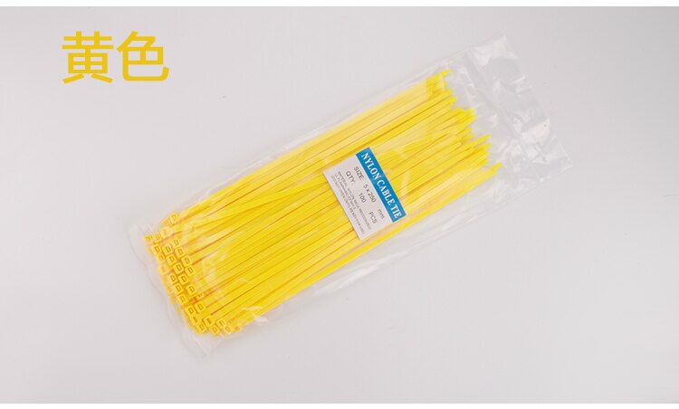 Cor self locking nylon cable tie 5*250mm 4.8mm lar... – Grandado