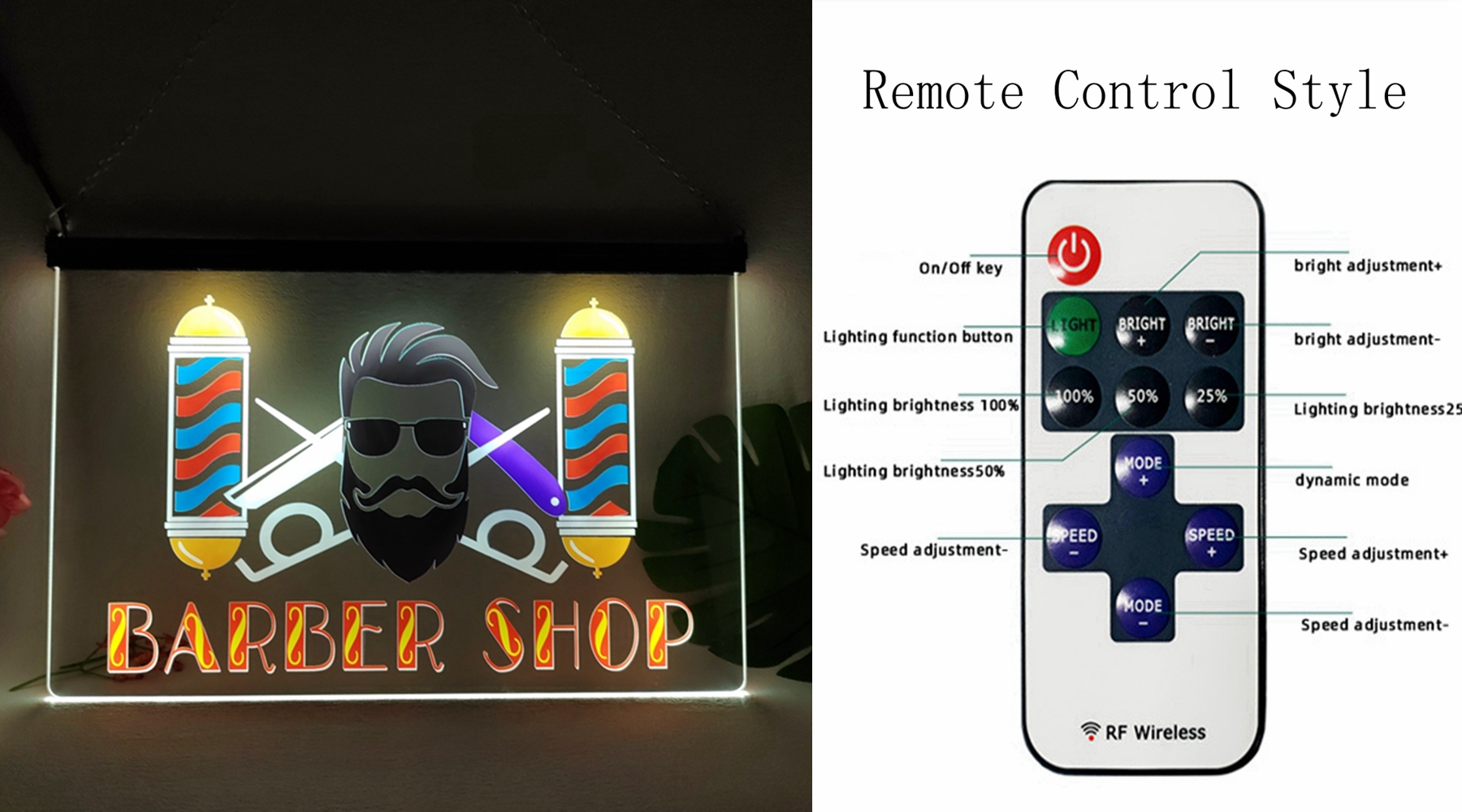 OPEN Scissor Barber Shop Men's Space Multicolour L... – Grandado