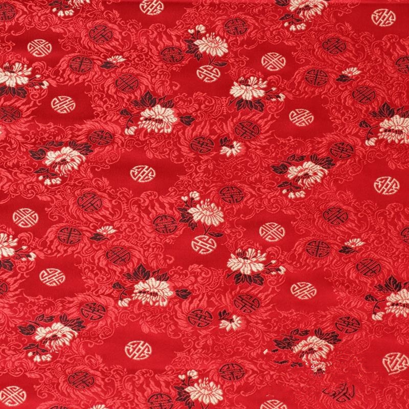 CF06 Copper Floral Brocade Jacquard Fabric For Tra... – Vicedeal