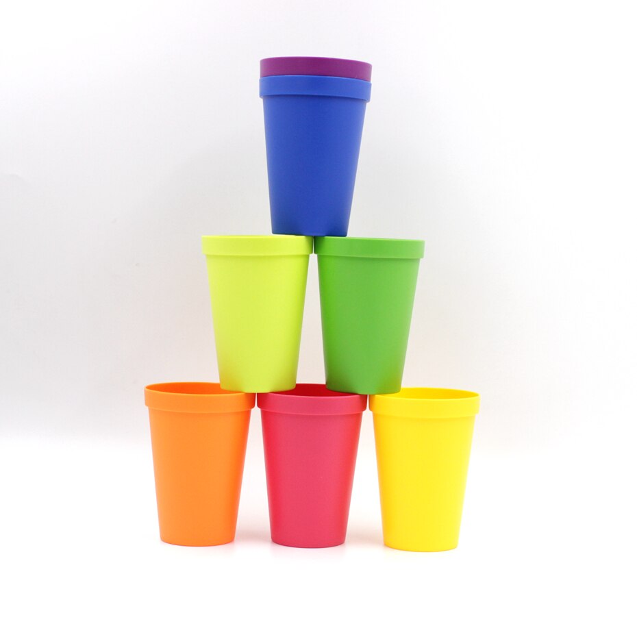 7PCS Colorful Rainbow Cup Set Portable Travel Hiki... – Vicedeal