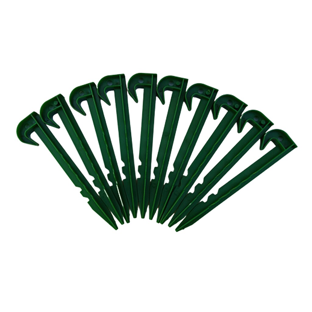 10-pack 14.6cm Garden Plastic Stakes Tent Pegs Anc... – Grandado