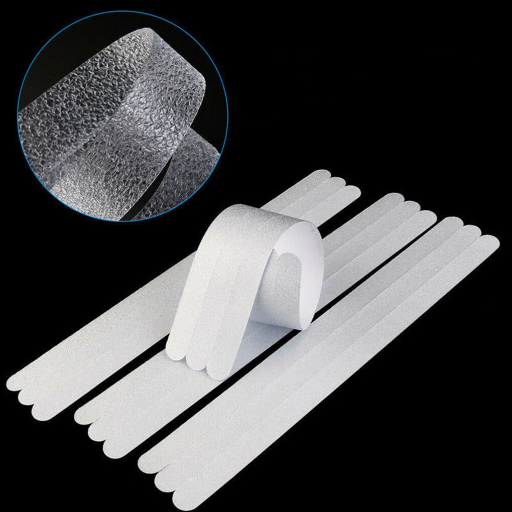 12pcs Anti-Slip Strips Shower Stickers Bath Safety... – Grandado