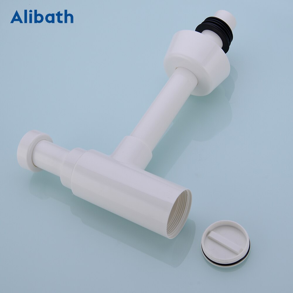 Bottle Trap Round Siphon ABS Plastic P-TRAP Bathro... – Grandado