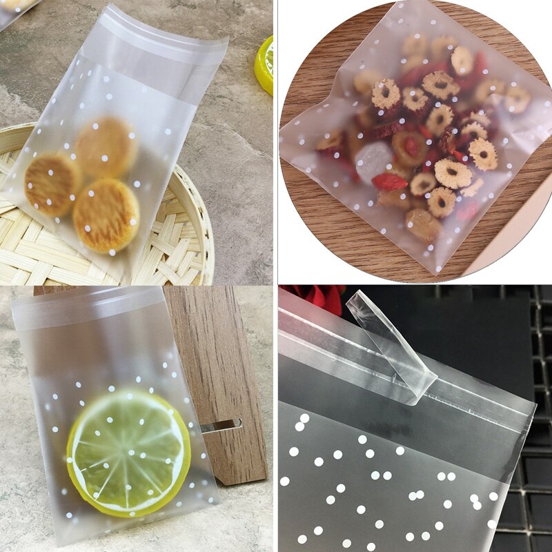 200Pcs Frosted Cute Dots Plastic Pack Candy Cookie... – Vicedeal