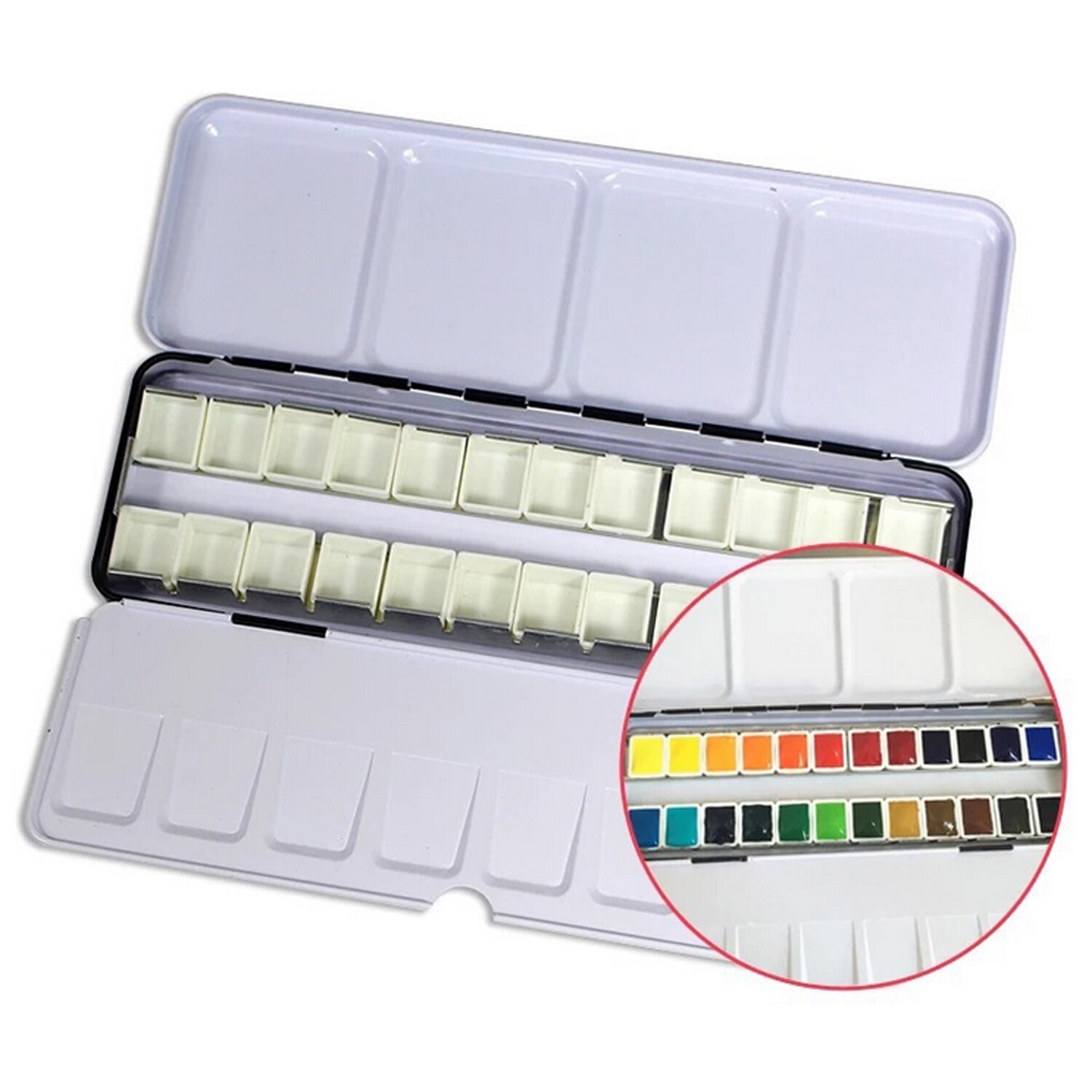 100PCS 1.6ml Plastic Empty Watercolor Half Paint P... – Vicedeal