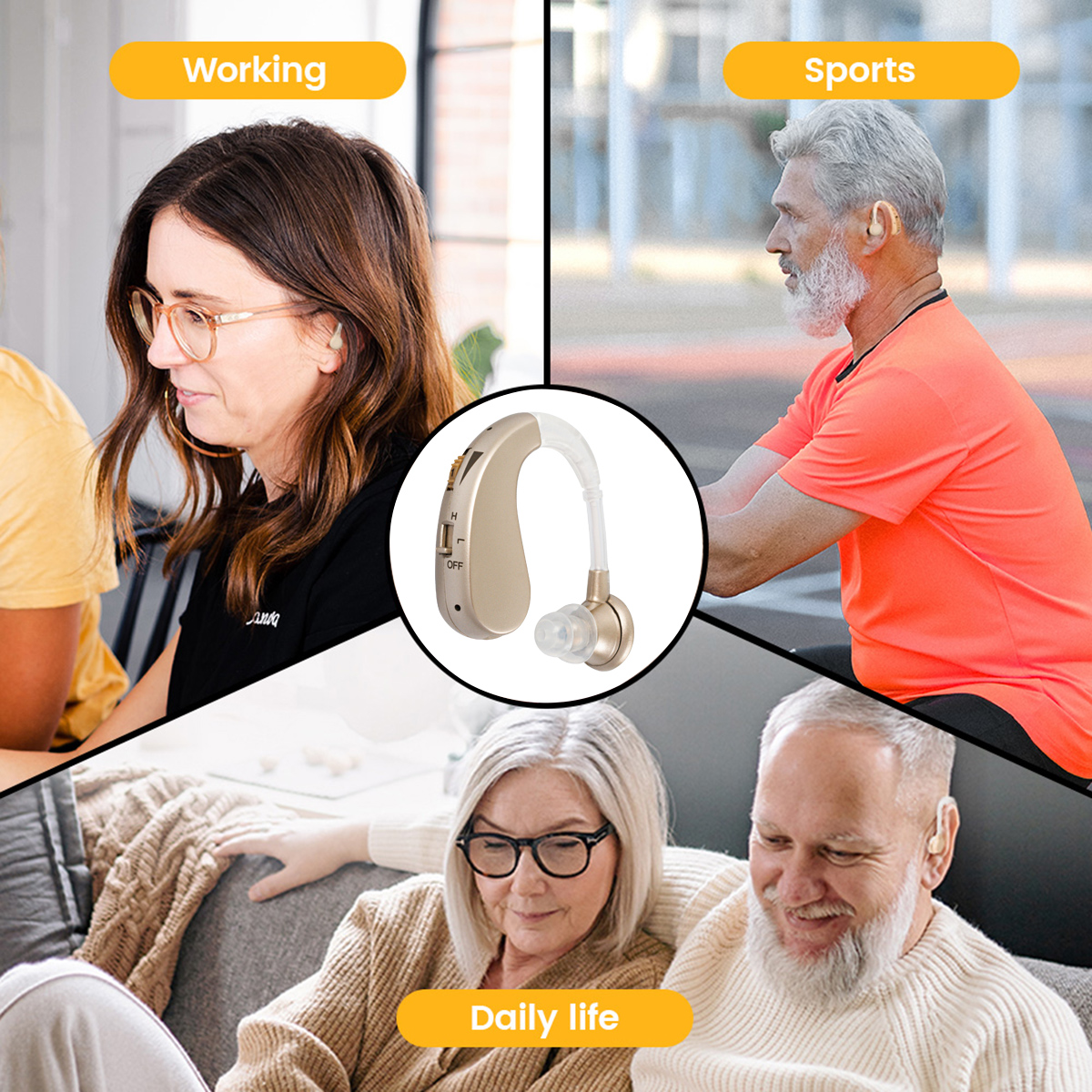 Ear-hanging Hearing Aid Ear Loudspeaker For Elderl... – Grandado